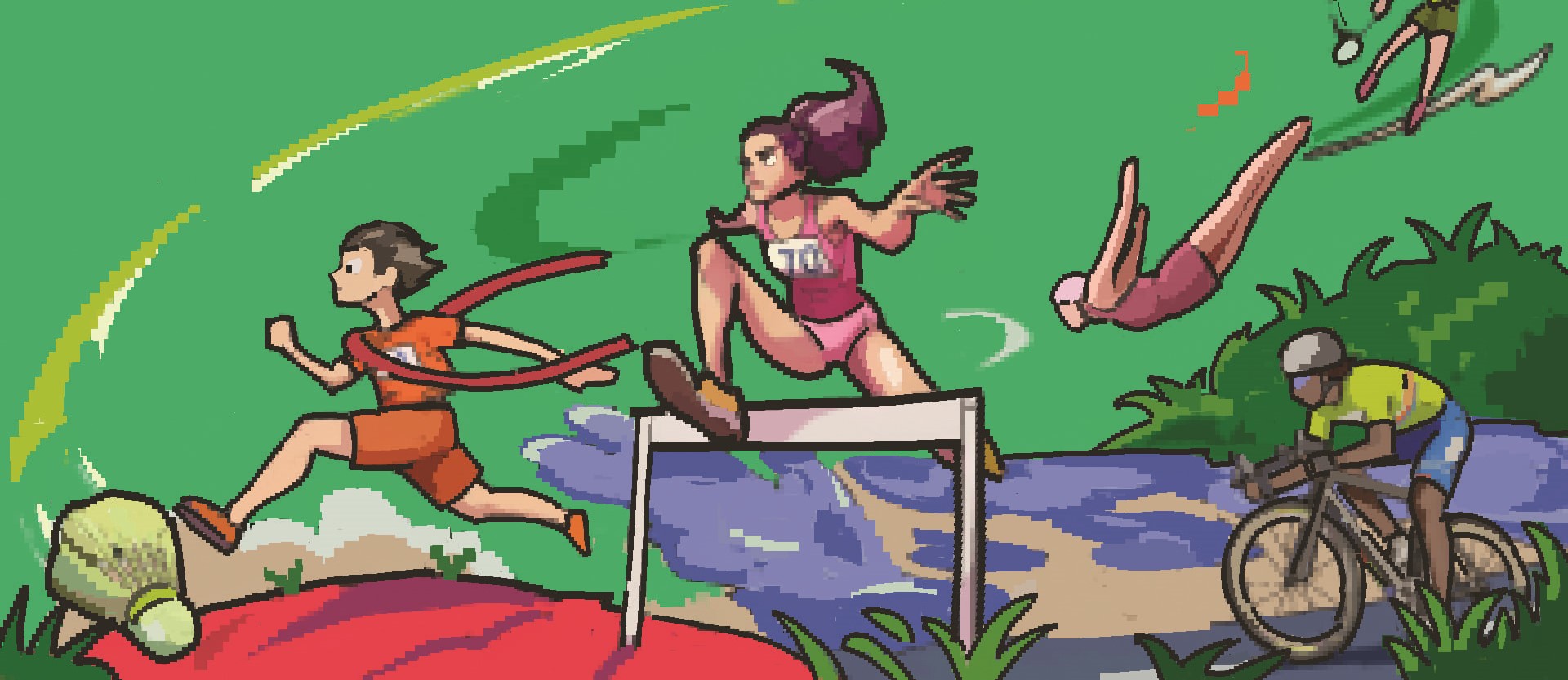 Practice AI, Simulation with "Olymbits - Summer Challenge 2024"