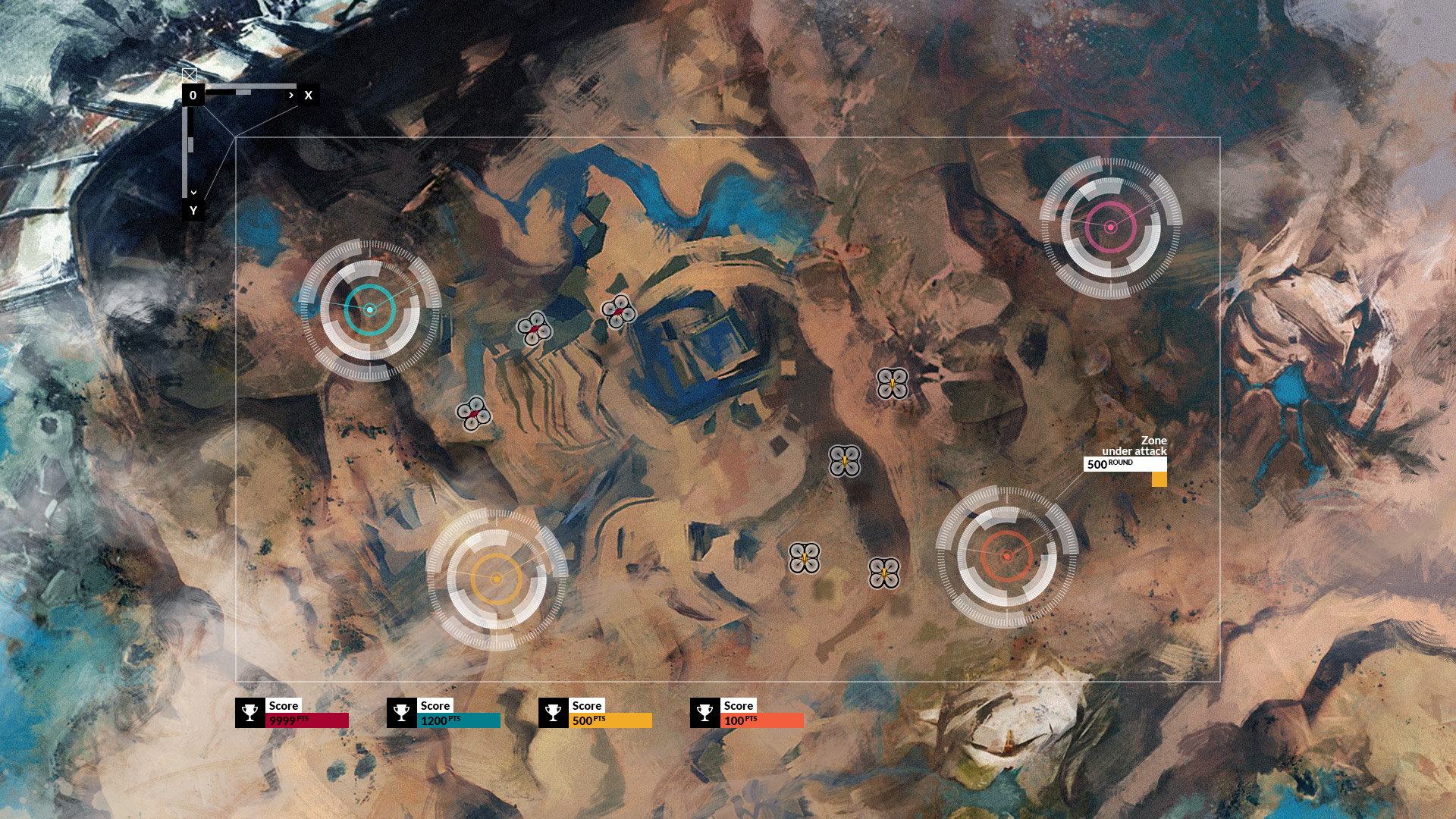 Practice AI, Resource management and Distances with "Game of Drones"