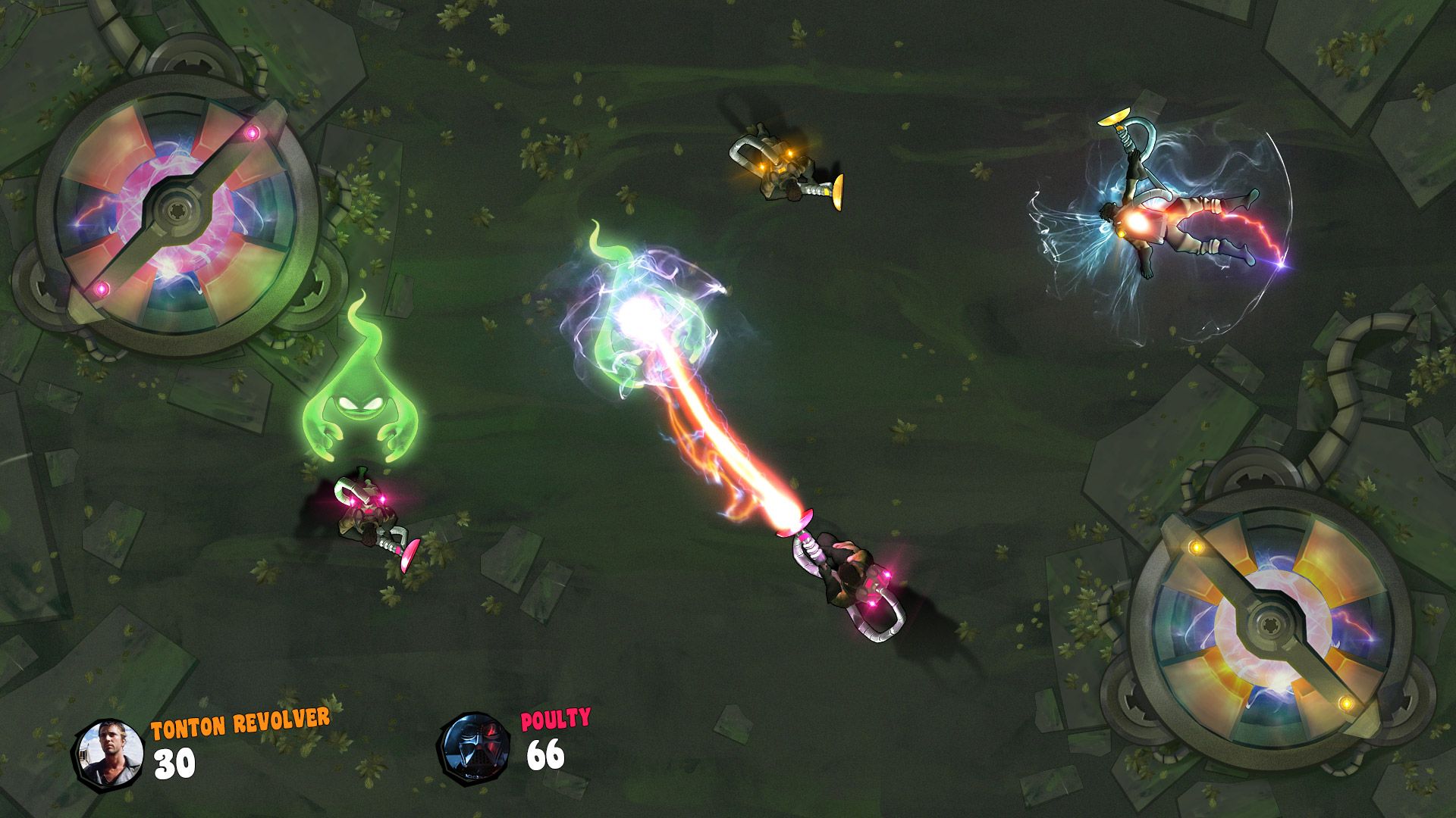 Practice AI, Multi-agent and Resource management with "CodeBusters"